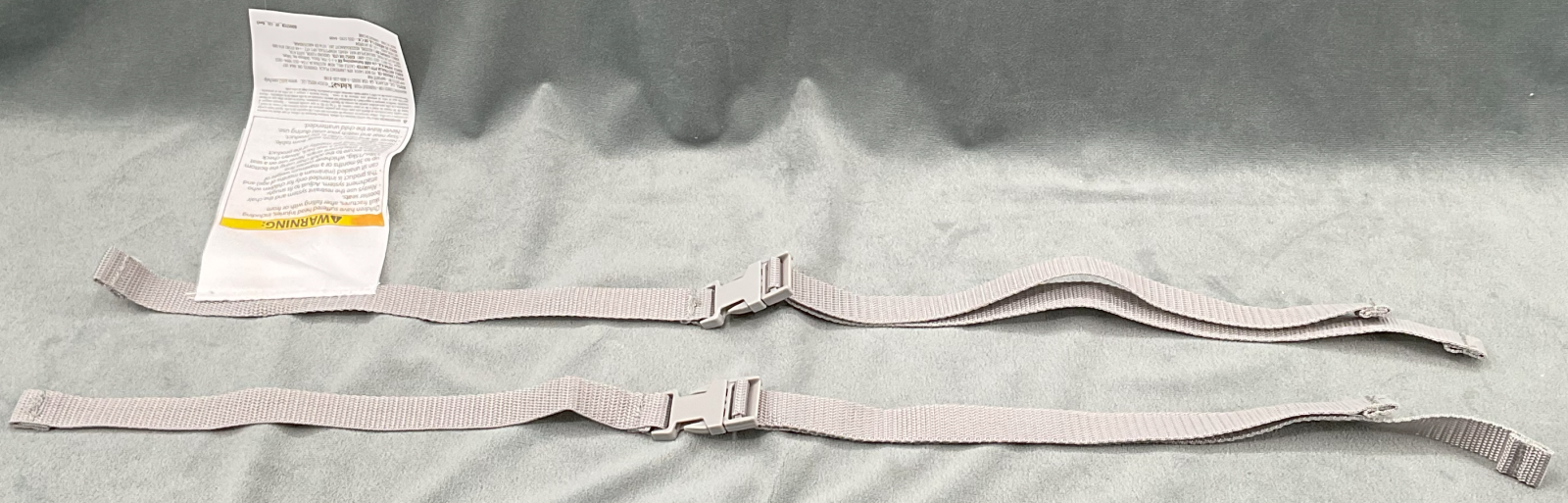Baby Einstein SuperSeat Touch Tunes Replacement Pair Gray Straps Chair ...
